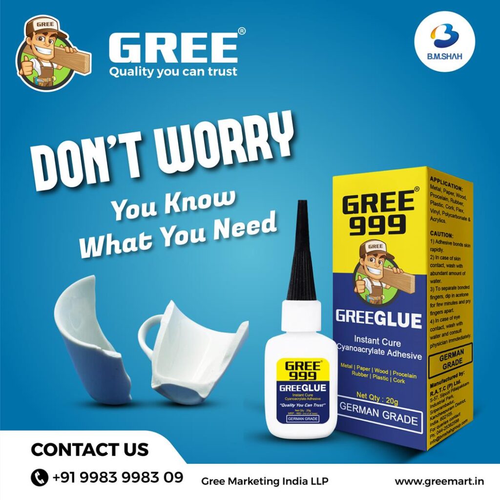 GREE 999 GLUE – GREE Marketing India LLP